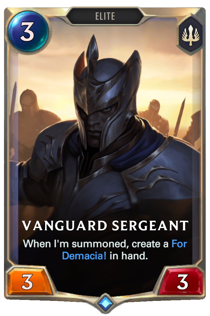 Daily Discussion #63 - Vanguard Sergeant : r/LegendsOfRuneterra